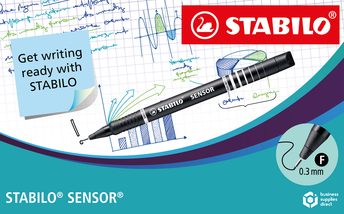 Stabilo SENSOR Fineliners - Business supplies direct